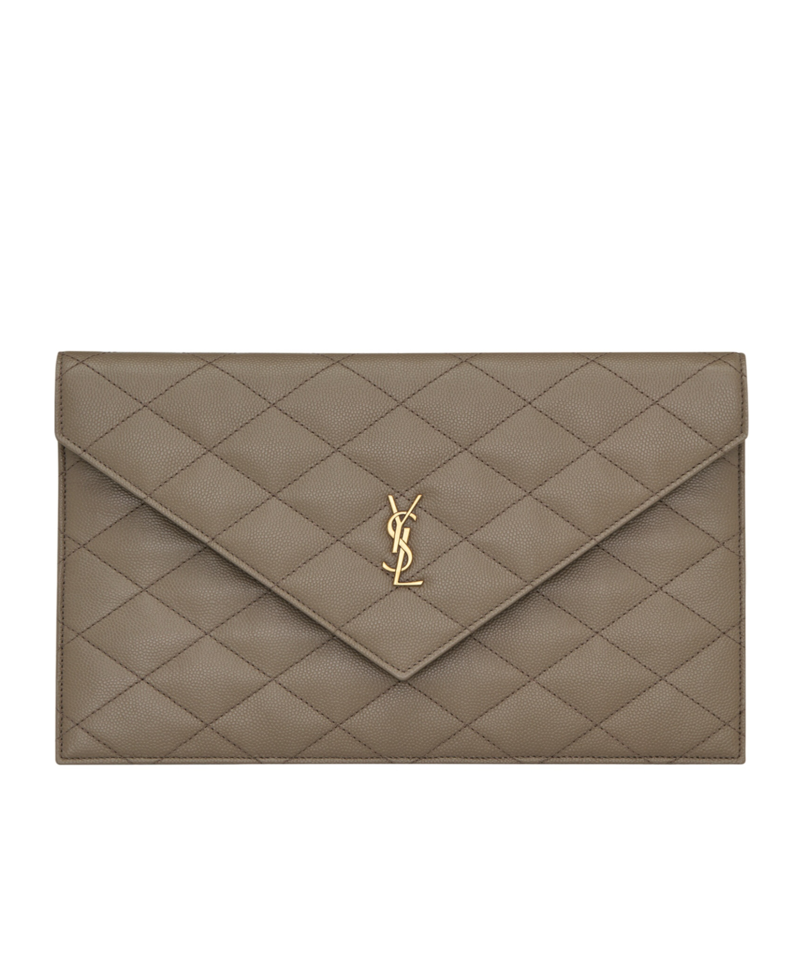 SAINT LAURENT Saint Laurent Paris Pouch in Grain de Poudre Leather